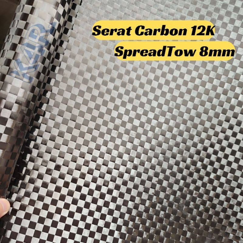 Jual Carbon Spreadtow Serat Carbon Asli 12K 8mm 200gsm | Shopee Indonesia