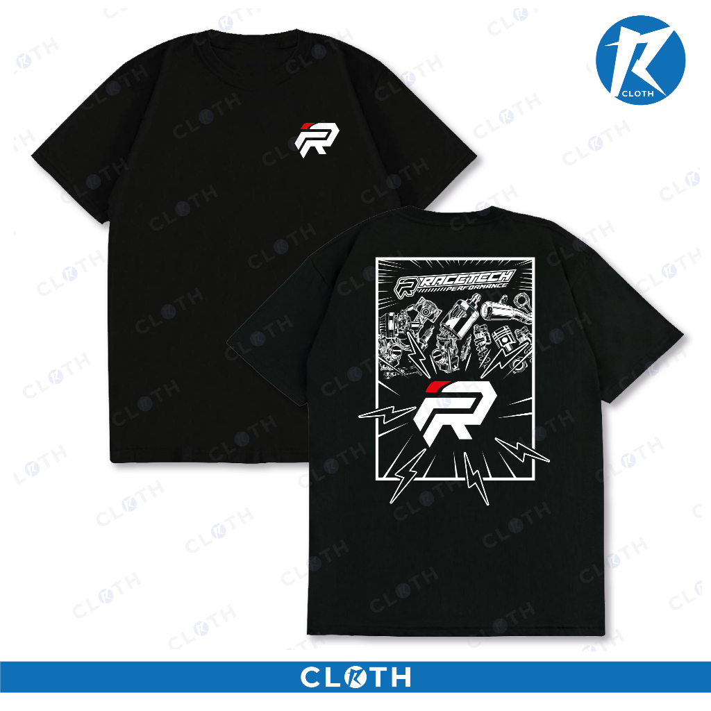 Jual T-SHIRT KAOS RACETECH PERFORMANCE ENGINE PART COMBED 24S RACING ...