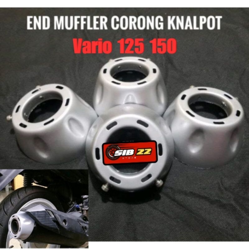 Jual end muffler vario endcup ujung knalpot vario/end muffler / end ...