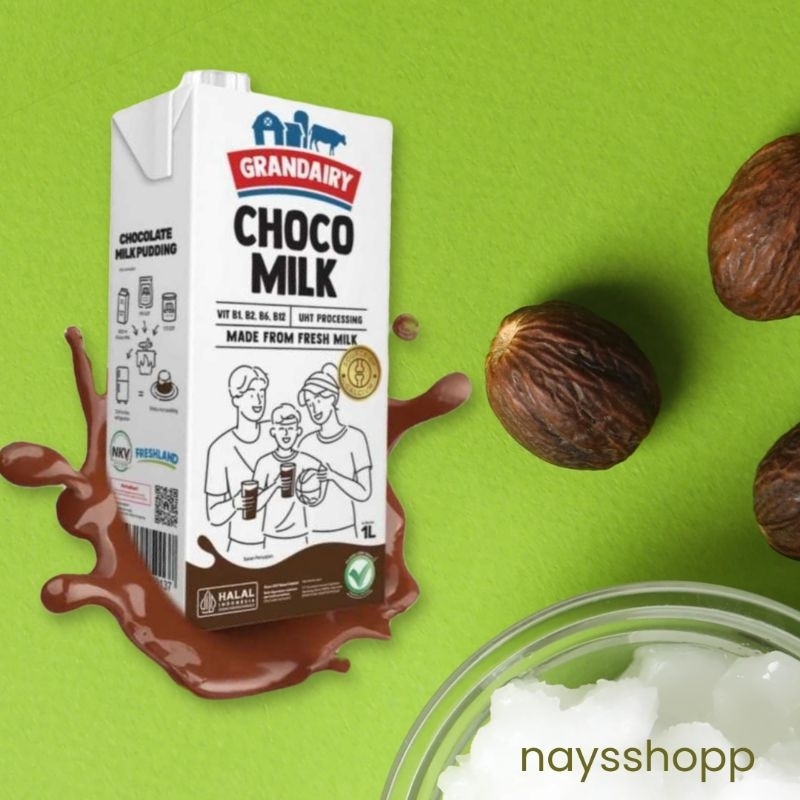 Jual Grandairy Choco Milk 1 Liter - UHT | Shopee Indonesia