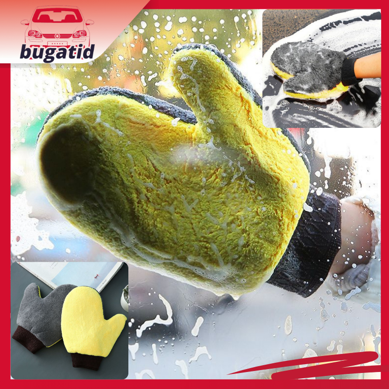 Jual Microfiber Sarung Tangan Cuci Mobil Pembersih Mobil dua sisi ...
