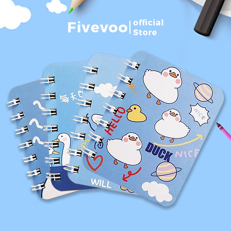 Jual FIVEVOO A7 Mini Coil Notebook/ Buku Diary Kecil/ Notebook Mini ...