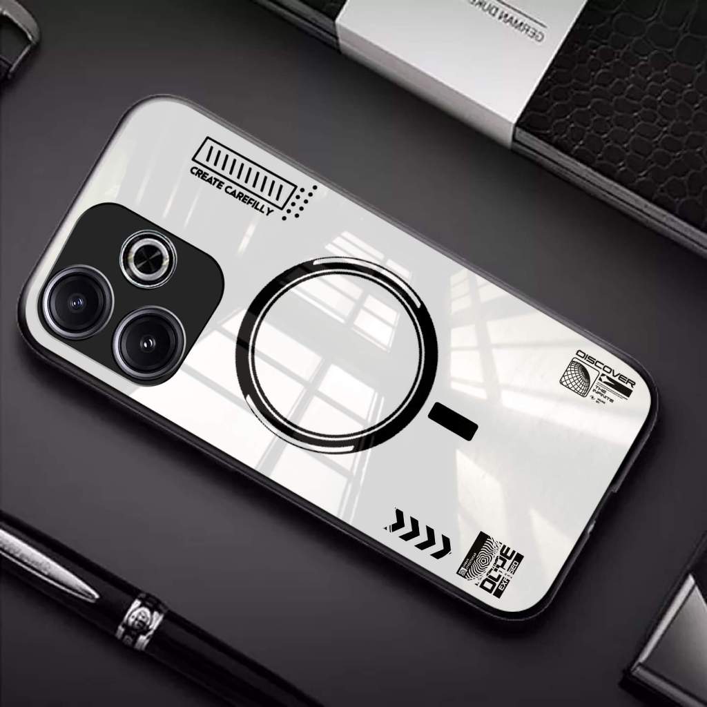 Jual (Q100) Softcase Glass Kaca For REDMI 13 - REDMI 13X - POCO M6 ...