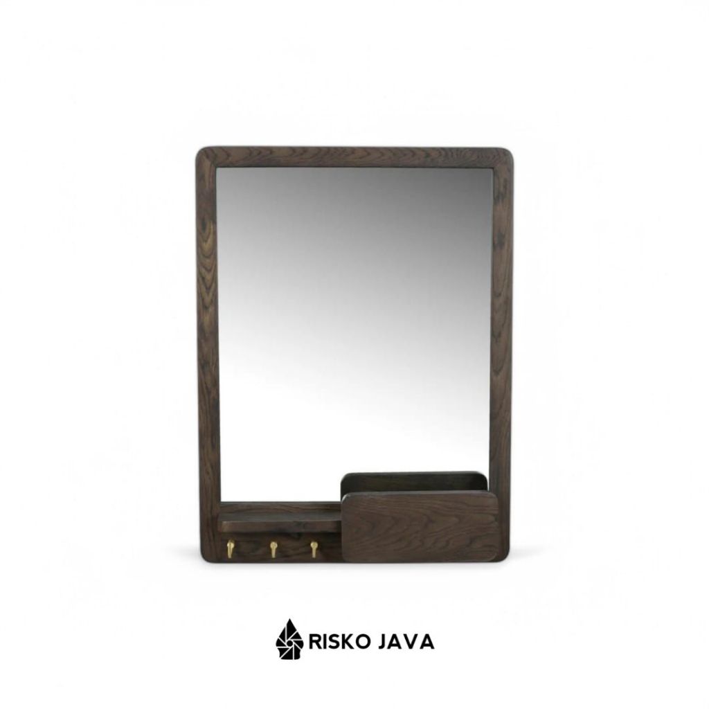 Jual Cermin Kayu Jati / Cermin Dekorasi Ruangan / Cermin Hiasan Dinding ...