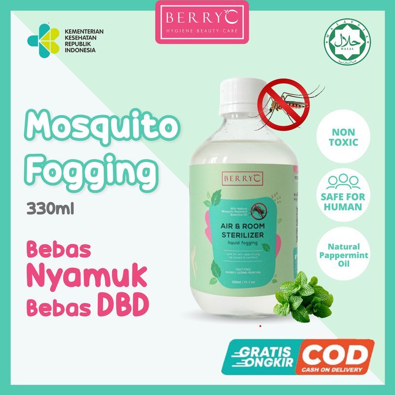 Jual BerryC Mosquito Repellent Fogging 330ml Cairan Asap Pengusir Anti ...