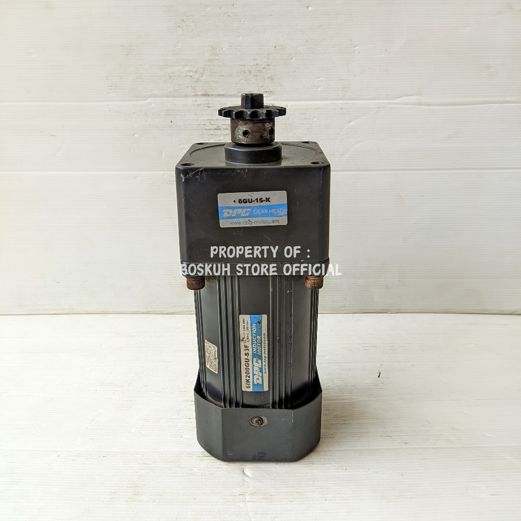 Jual AC Dinamo Motor Gearbox 200W 3Phase 380V Ratio 1:15 SpeedOutput ...