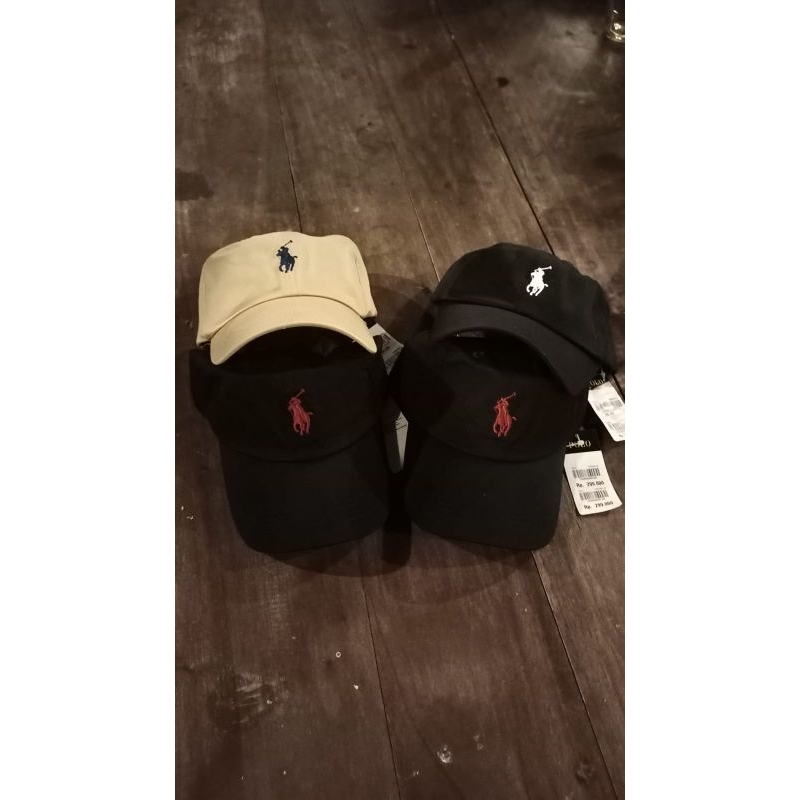 Jual topi/caps polo hitam logo merah | Shopee Indonesia