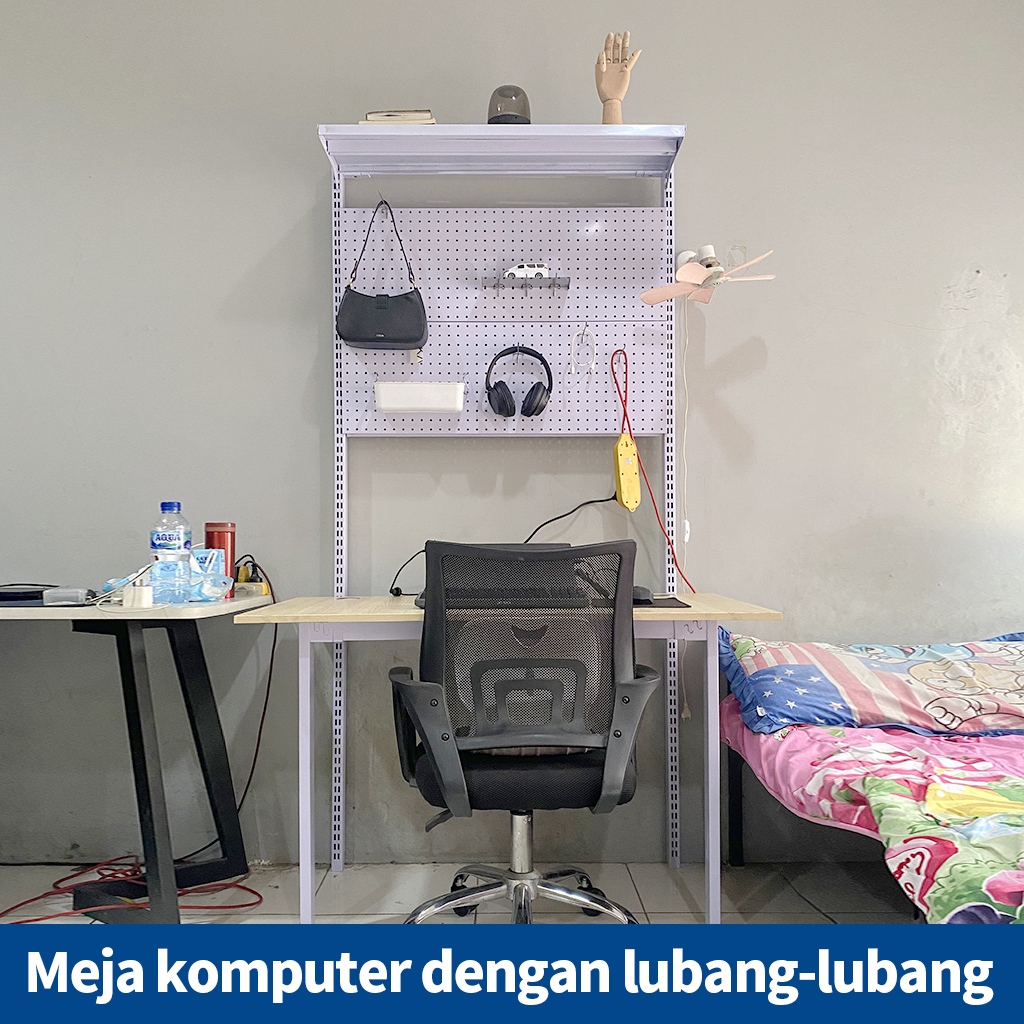 Jual BARMAG - Meja Kerja Minimalis Luas / Meja Belajar Kaki Baja Meja ...