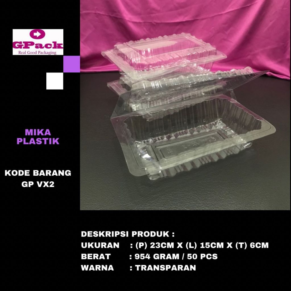 Jual MIKA BOX SALAD SAYUR / MIKA BOX BROWNIES / MIKA PLASTIK PERSEGI ...