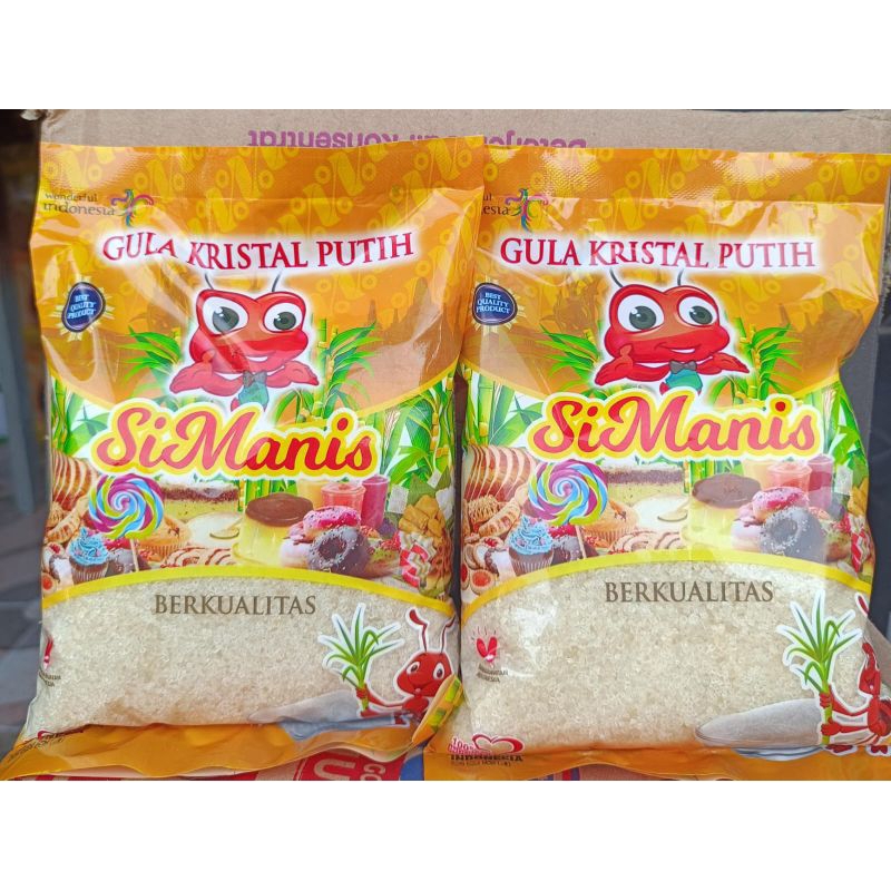 Jual Gula Pasir lokal kemasan 400gram/gula ktm kemasan 1kg | Shopee ...