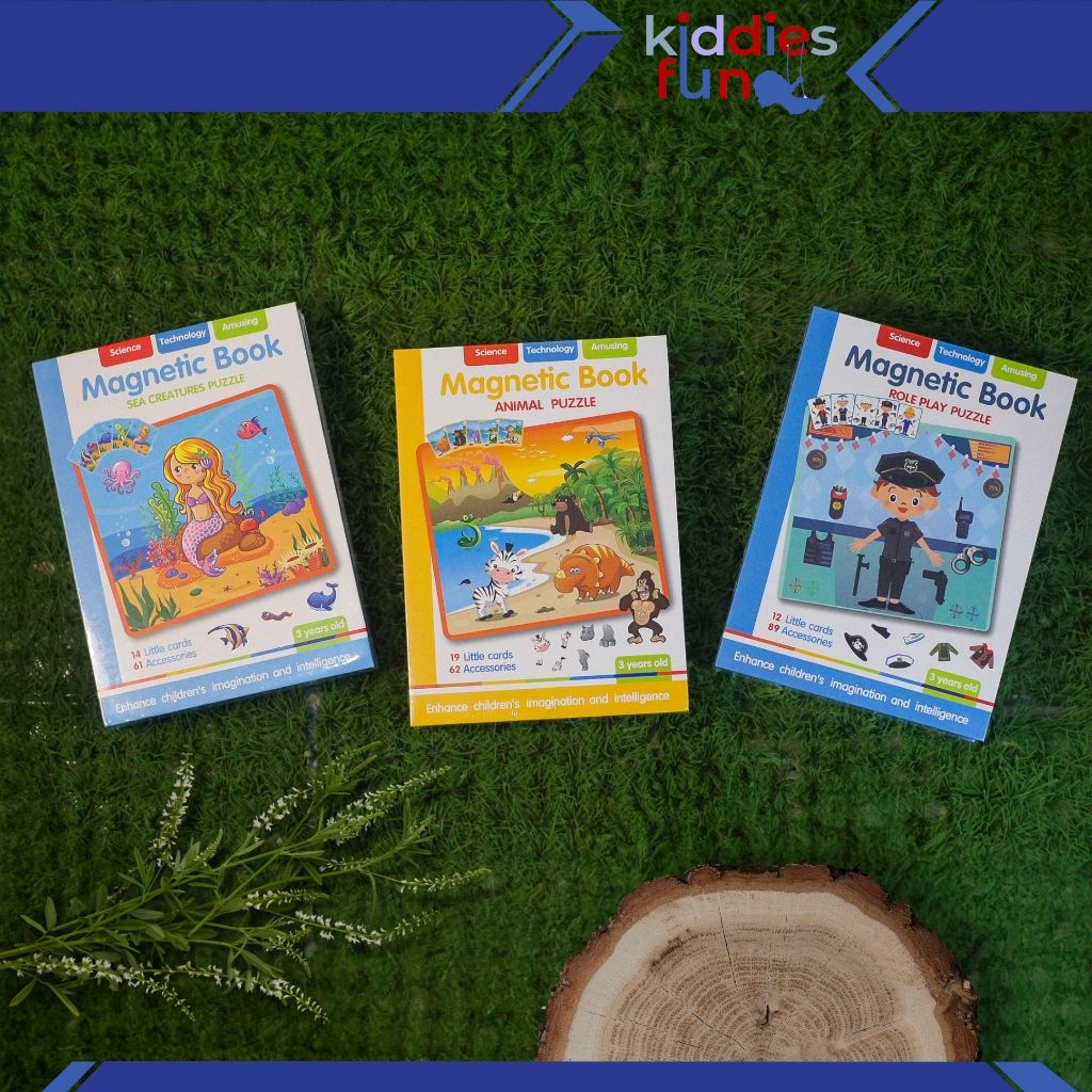 Jual Magnetic Book | Montessori Children Intelligent Magnetic Book 3D ...