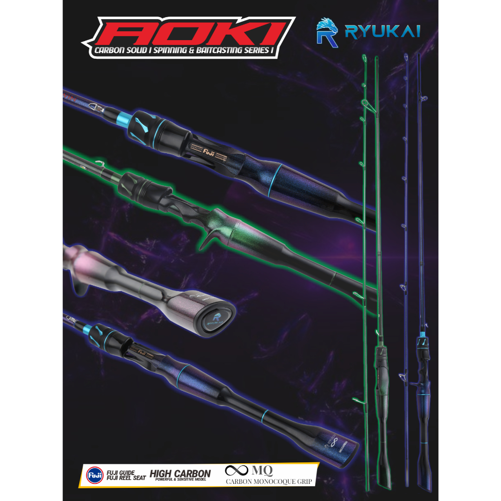 Jual Joran Carbon Solid UL Ultra light 2-6 lbs 4-8 lbs Fuji Ryukai Aoki ...