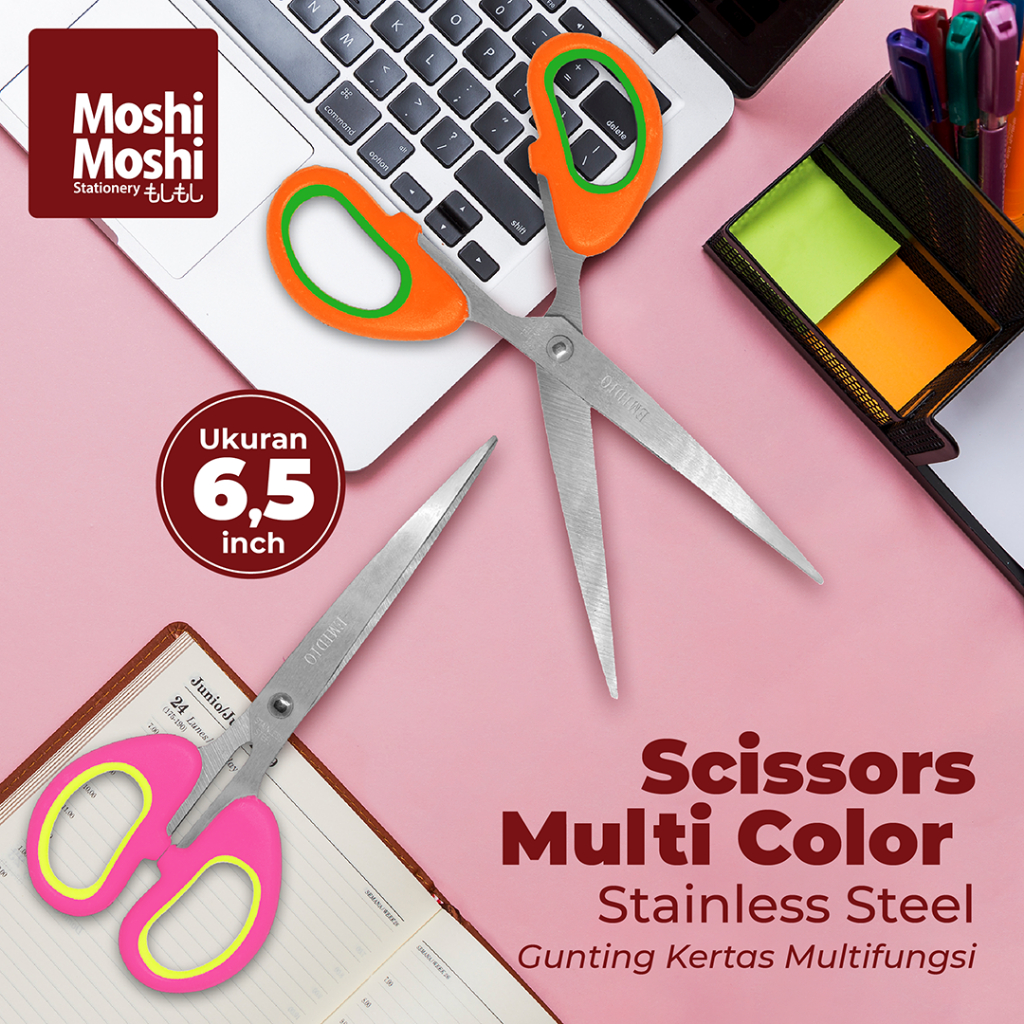 Jual Multi Scissors Color 6,5" Gunting Warna Pemotong Kertas ...