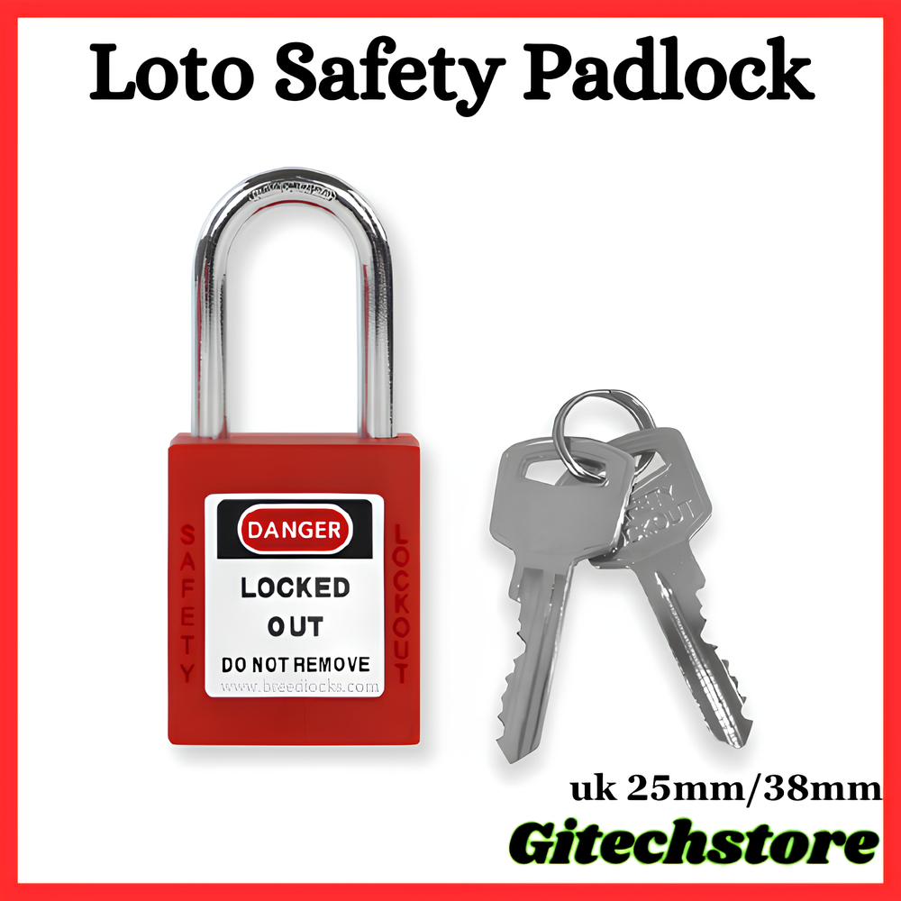 Jual Gembok Loto Safety Padlock Gembok Master Lock Safety Loto 25/38mm ...