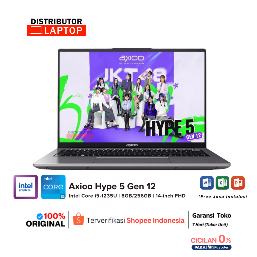 Jual Axioo Hype 5 Gen 12 Core i5-1235U 8GB/256GB 14-Inch FHD IPS | Shopee Indonesia