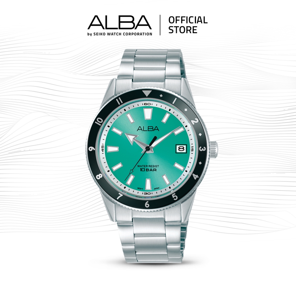 Jual Alba Active Jam Tangan Pria AS9U87 / AS9U87X1 Quartz Turquoise ...