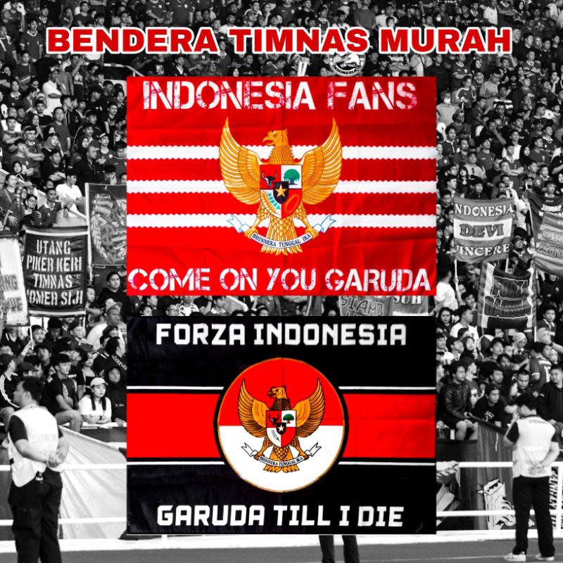 Jual Bendera Flag Murah Timnas Indonesia Garuda Fans LA Grande Ultras ...