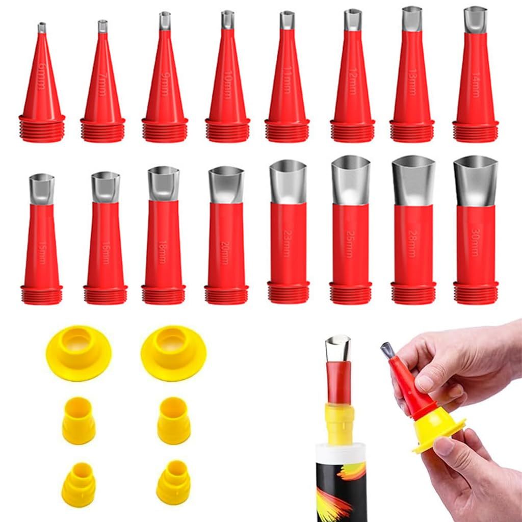 Jual Set 16Pcs Nozzle untuk Caulking Gun - Nozzle Stainless Steel ...