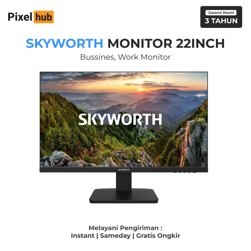 Jual Skyworth Monitor 22 Inch 75HZ 22B1H Garansi Resmi | Shopee Indonesia
