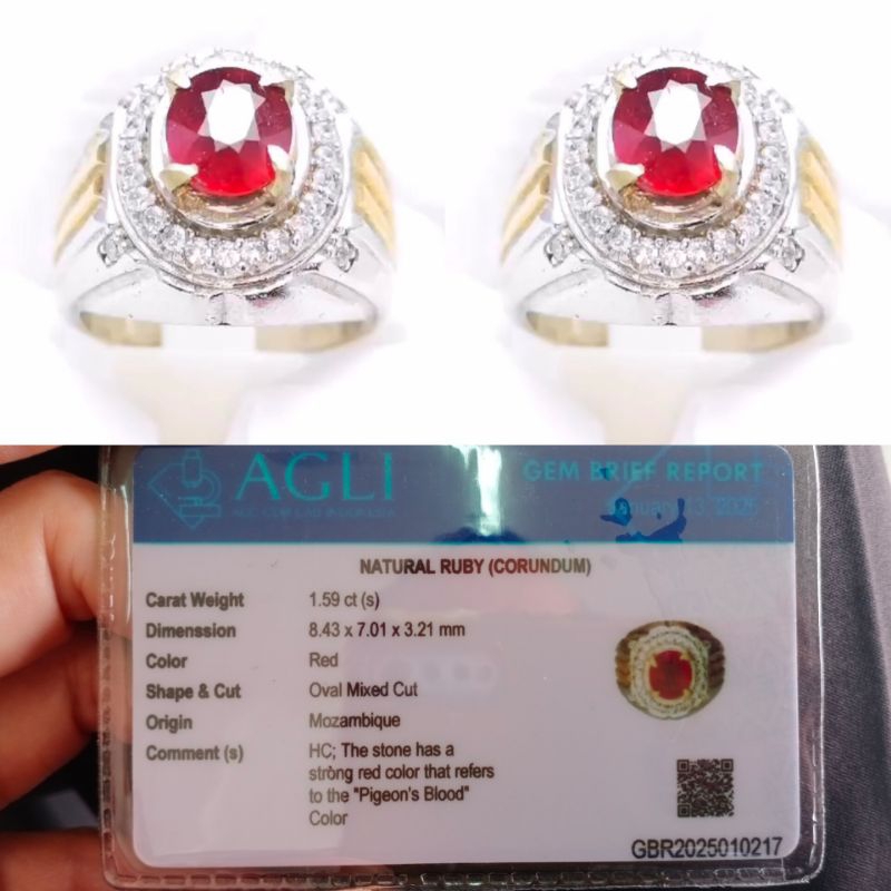 Jual Natural Pigeon Blood Ruby | Shopee Indonesia