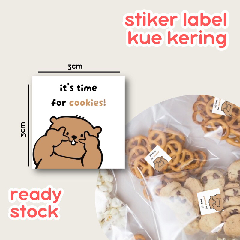 Jual Sticker Label Cookies | Stiker Label | Stiker Sealed Kue Kering ...