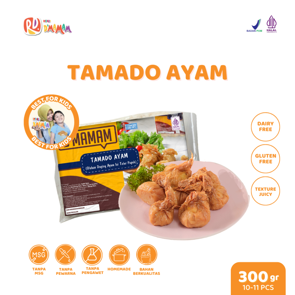 Jual D'MAMAM Tamado Ayam 300g/ Homemade / BPOM & HALAL / Healthy Food ...