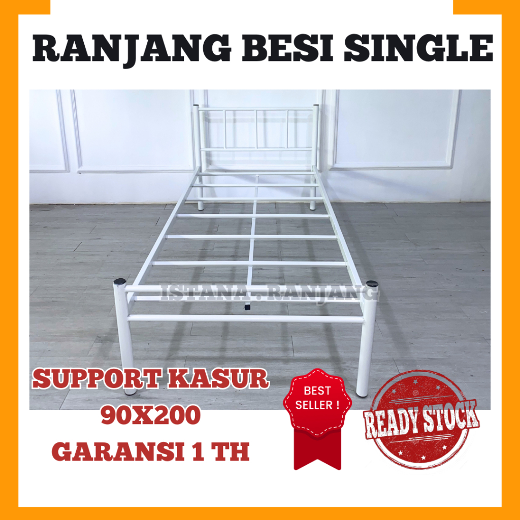 Jual Ranjang Besi Single Dipan Besi Tunggal | Shopee Indonesia