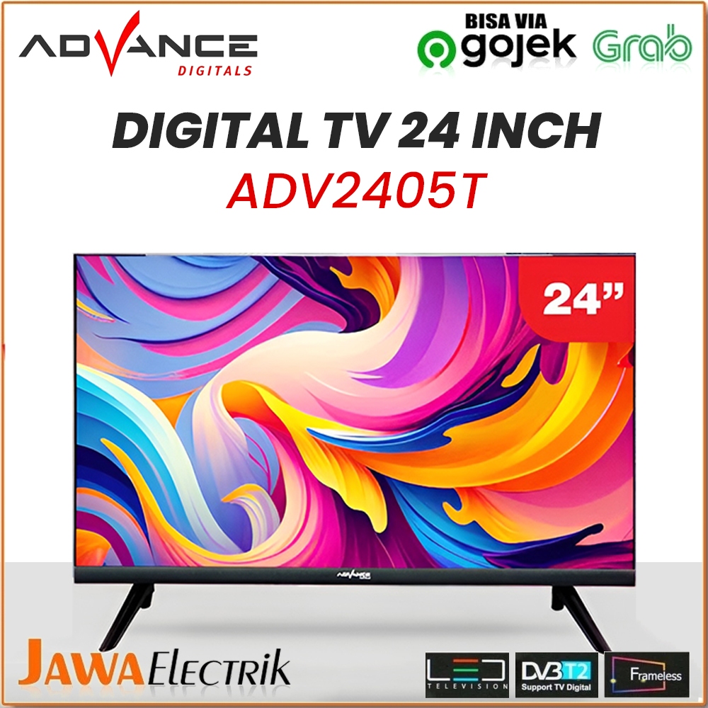 Jual ADVANCE LED 24 ADV2405T FRAMELESS DIGITAL TV Garansi Resmi 1 tahun ...