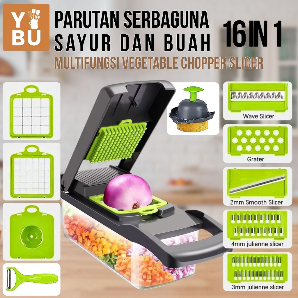 Jual Yibu Parutan Serbaguna Sayur Buah Multifungsi Pengiris Alat Potong ...