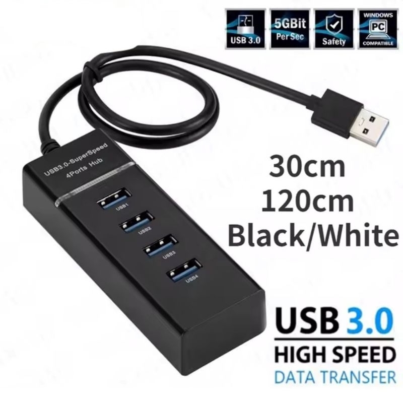 Jual USB 3.0 HUB 4 PORT / USB HUB / USB 3.0 HUB HIGH SPEED 4 PORT | Shopee Indonesia