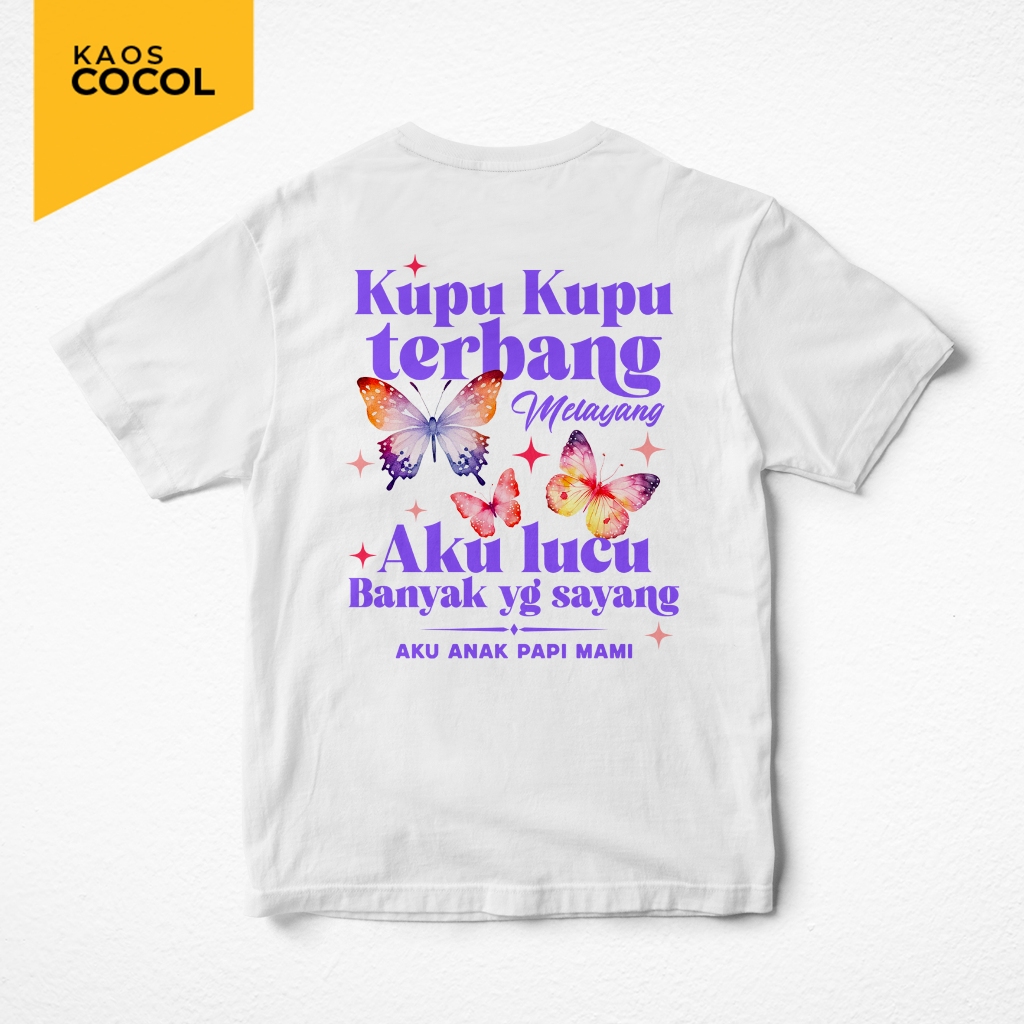 Jual Cocol Store - Kaos Anak Desain Kupu-Kupu Terbang Melayang - Bahan ...