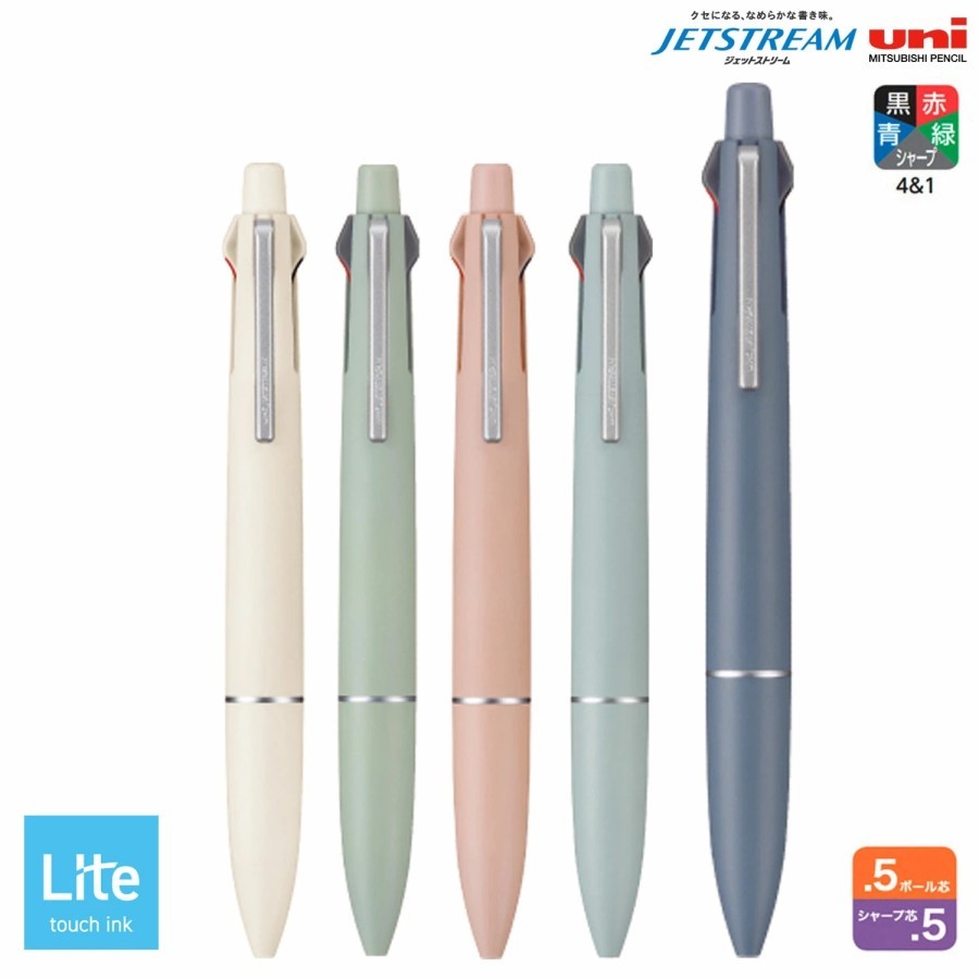 Jual Uni Jetstream Lite Touch Ink Multi 4+1 Ballpoint Pen Pencil ...