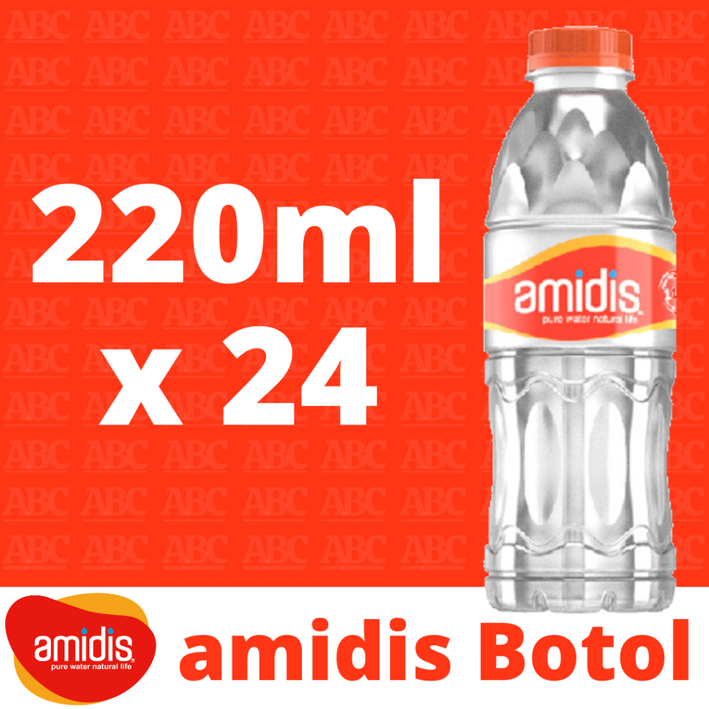 Jual Amidis | 220 ml x 24 | Botol Mini | Air Minum | Air Mineral ...