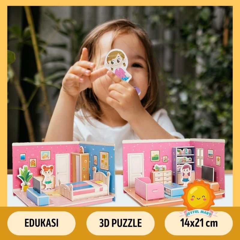 Jual Mainan Edukasi 3D Puzzle Rumah-Rumahan | Shopee Indonesia
