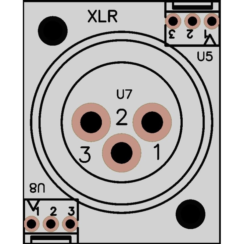 Jual PCB XLR kaki lurus single layer | Shopee Indonesia