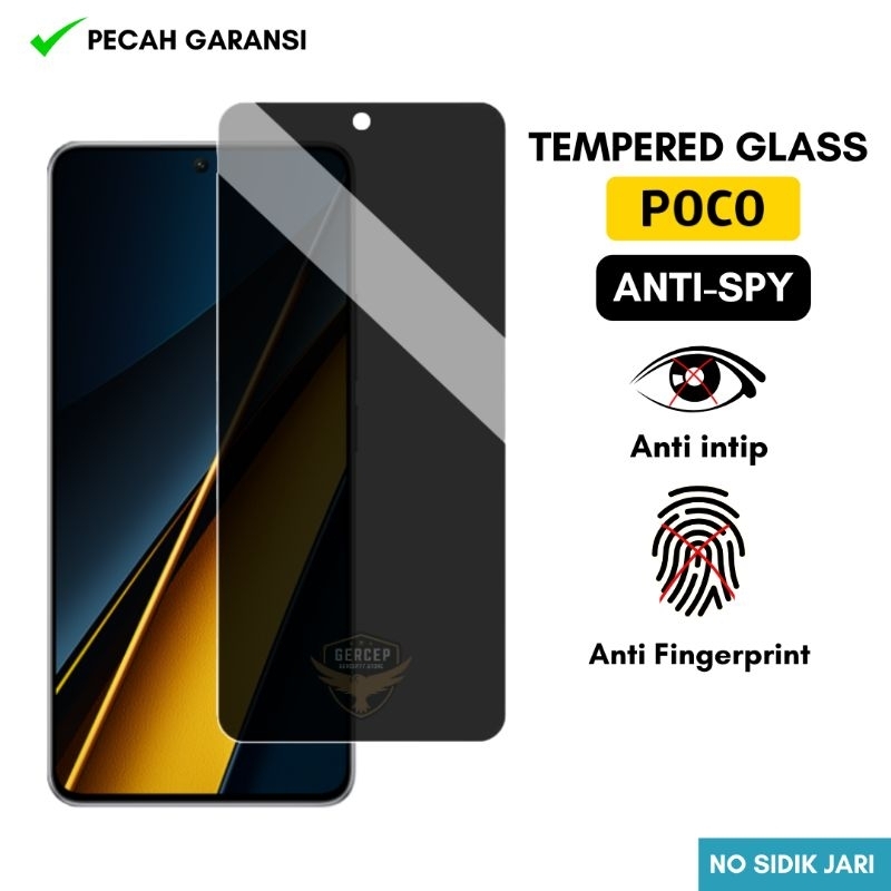 Jual Tempered Glass Anti Spy Poco X5 5G X5 Pro 5G X4 Nfc X4 Pro 5G X3 X3 Gt X3 Nfc X3 Pro ...
