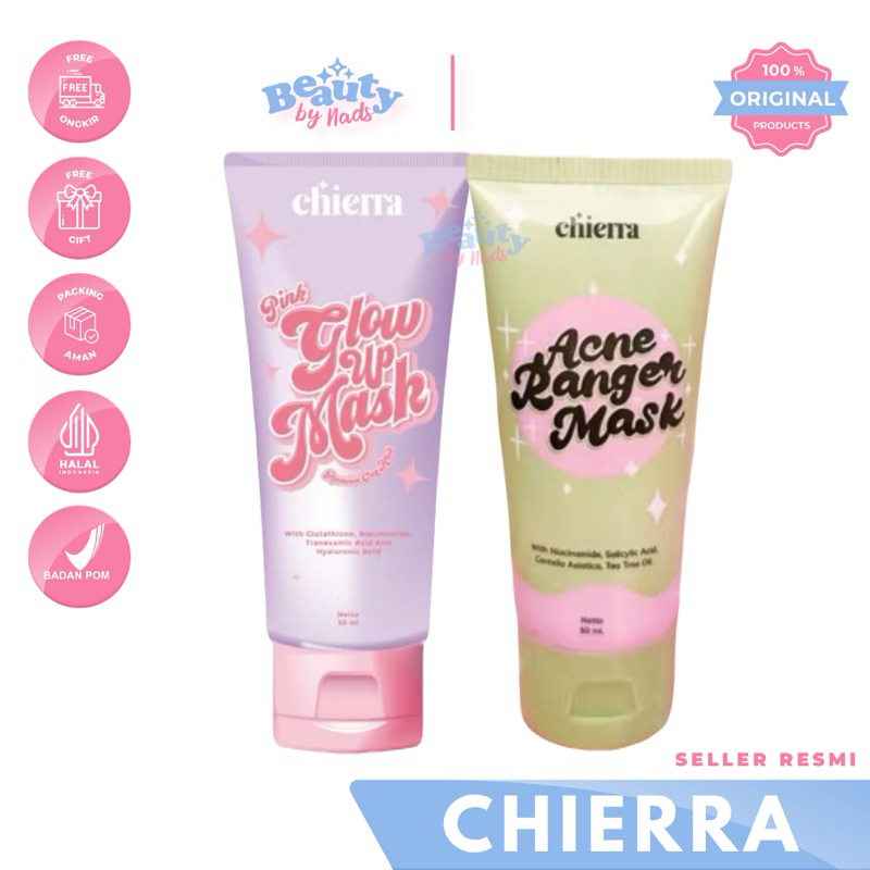 Jual BEAUTYBY.NADS | CHIERRA PINK GLOW UP MASK ACNE RANGER MASK BRIGHT ...