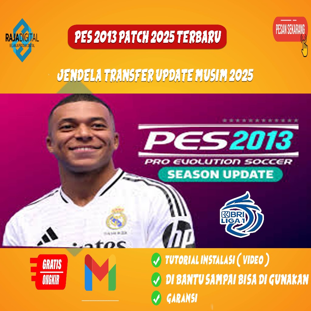 Jual Pro Evolution Soccer PES 2013 PATCH TERBARU 2025 UPDATE TRANSFER MUSIM 24/25 2025 2025 ...