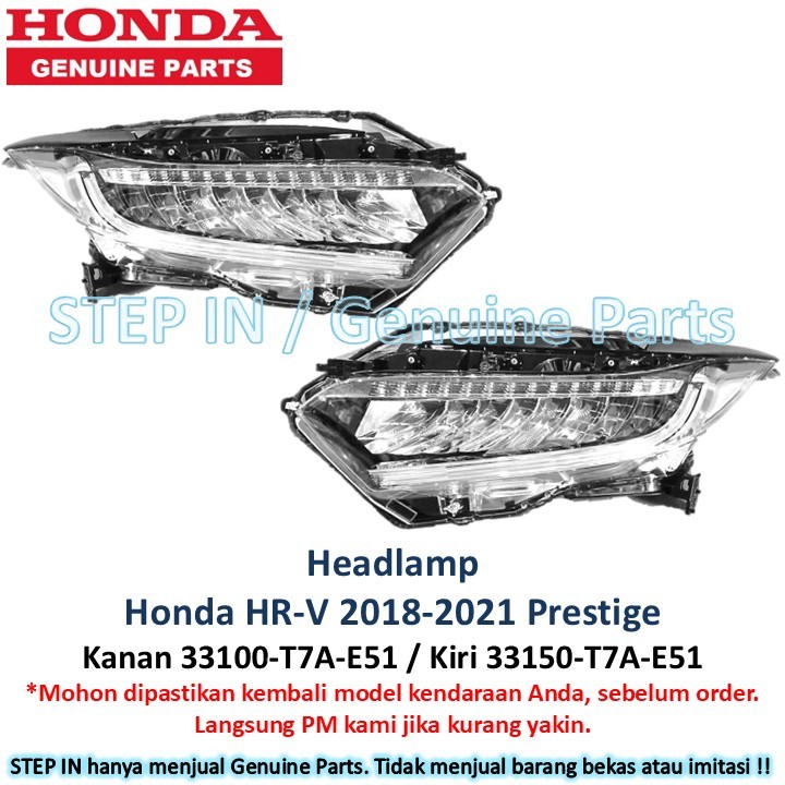 Jual Head Lamp Lampu Depan HONDA HRV HR-V Prestige KANAN 2018 2019 2020 ...