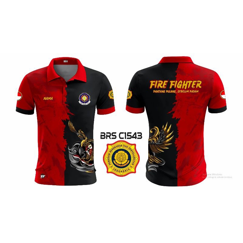 Jual Kaos Jersey Custom "Petugas Penyelamatan / Pemadam Kebakaran ...