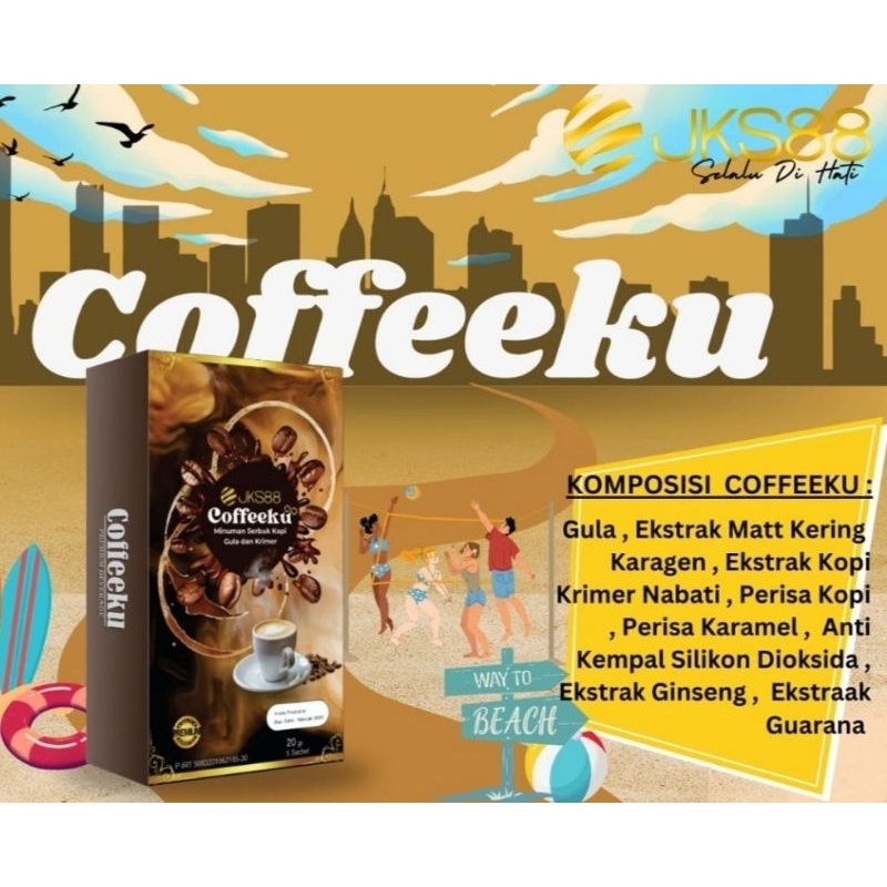 Jual Kopiku jks88 Coffeeku jks88 Kopi Stamina isi 5 sachet | Shopee ...