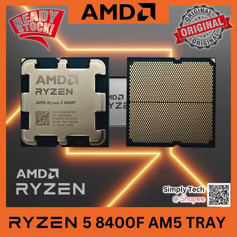 Jual Processor AMD Ryzen 5 8400F Tray R5 4.7GHz Socket AM5 CPU PC ...
