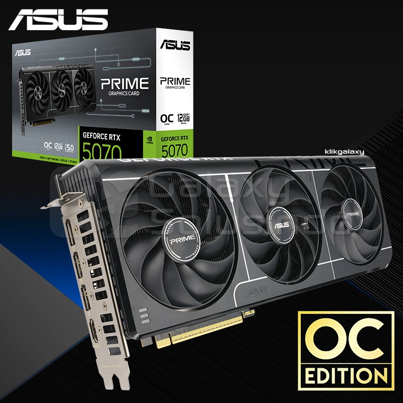 Jual ASUS GeForce RTX 5070 PRIME 12GB OC GDDR7 - VGA RTX5070 DDR7 Blackwell Graphic Card ...