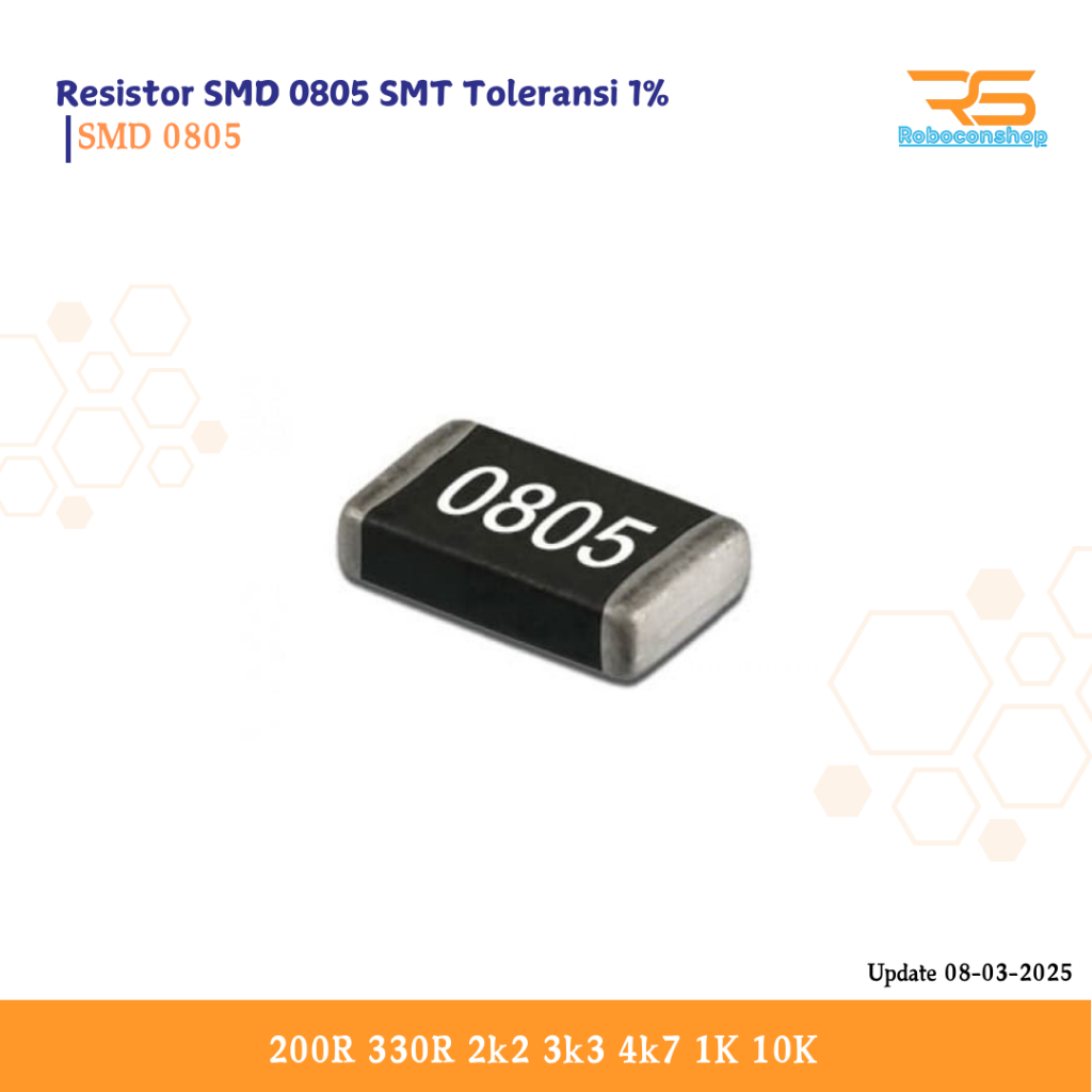 Jual Resistor SMD 0805 SMT Toleransi 1% 220R/220k/330k/2M | Shopee ...