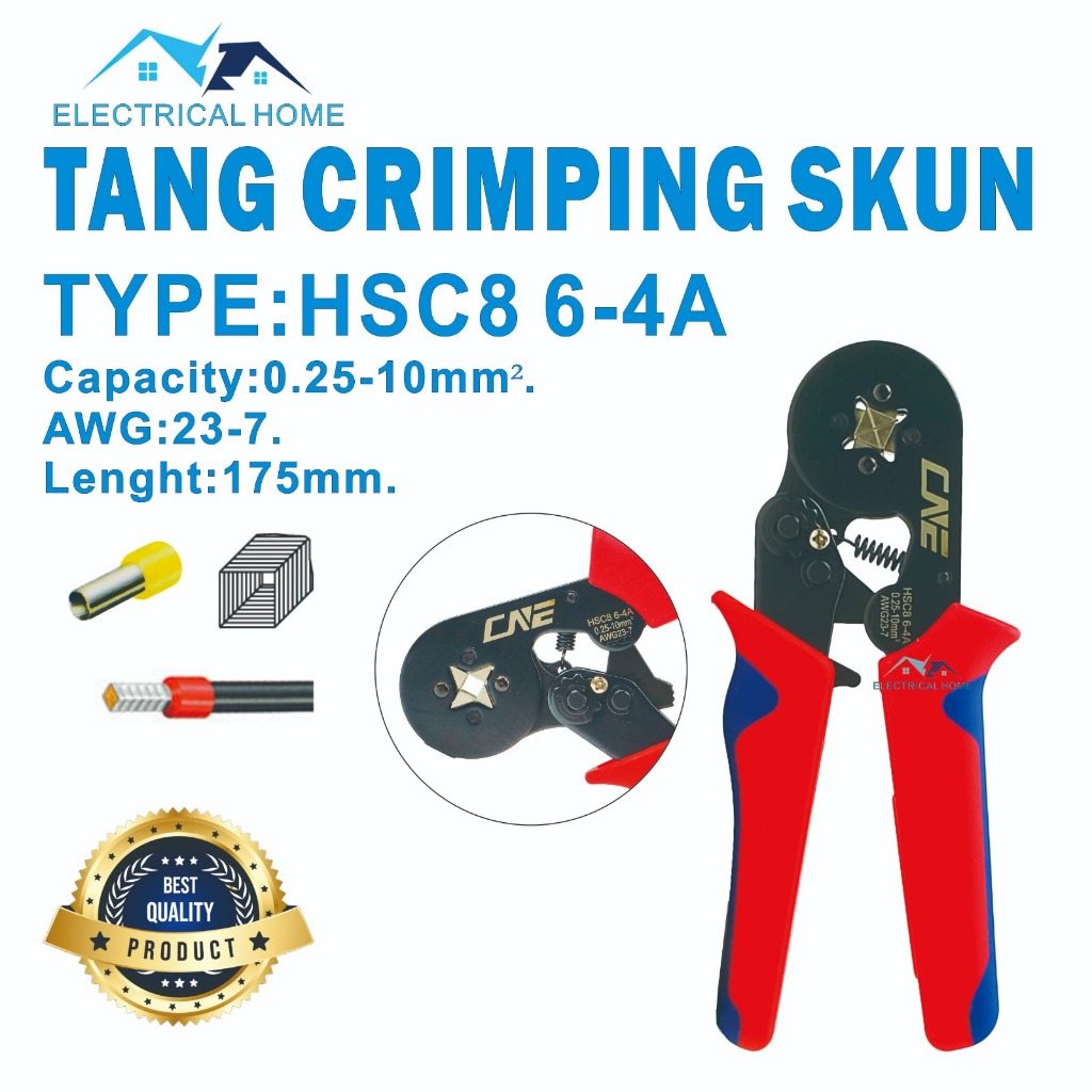 Jual TANG PRESS SKUN FERRULES HSC8 6-4A(0.25-10mm2) | Shopee Indonesia