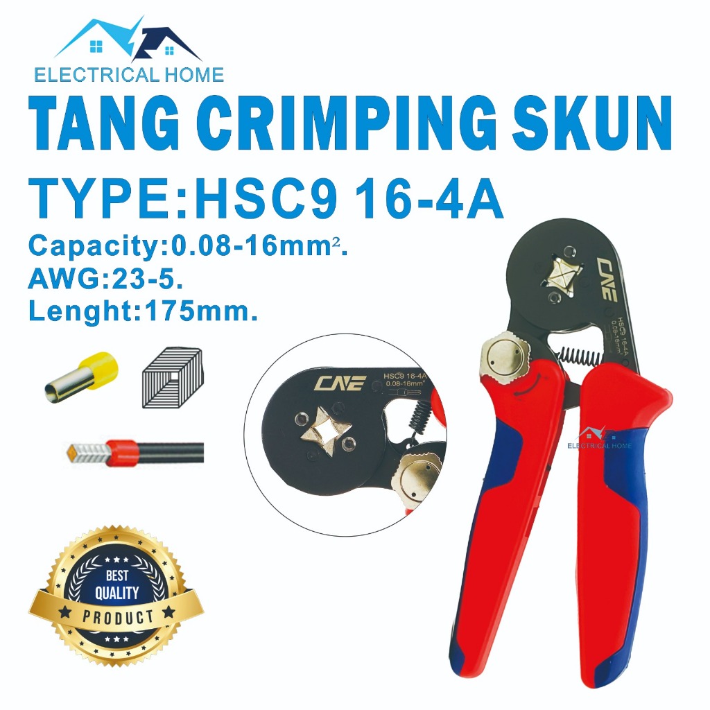 Jual TANG PRESS SKUN FERRULES HSC9 16-4A(0.08-16mm2) SEGI 4 | Shopee ...