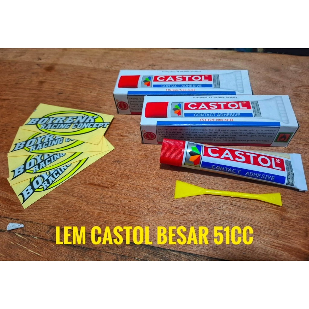 Jual Lem Castol Contact Adhesive Tube Besar 51 cc - BOYRENK RACING ...