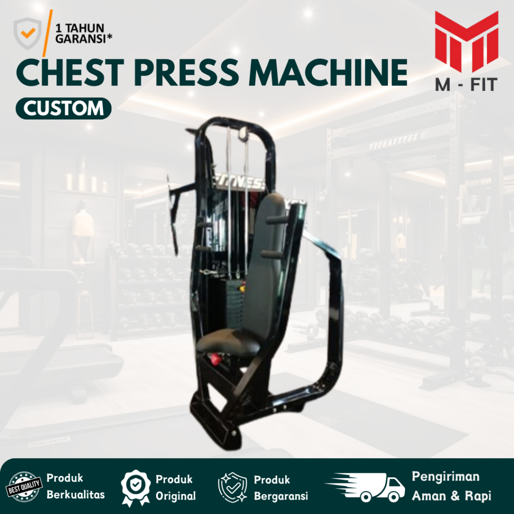 Jual Alat Gym Custom Chest Press Machine Kualitas Komersil | Shopee ...