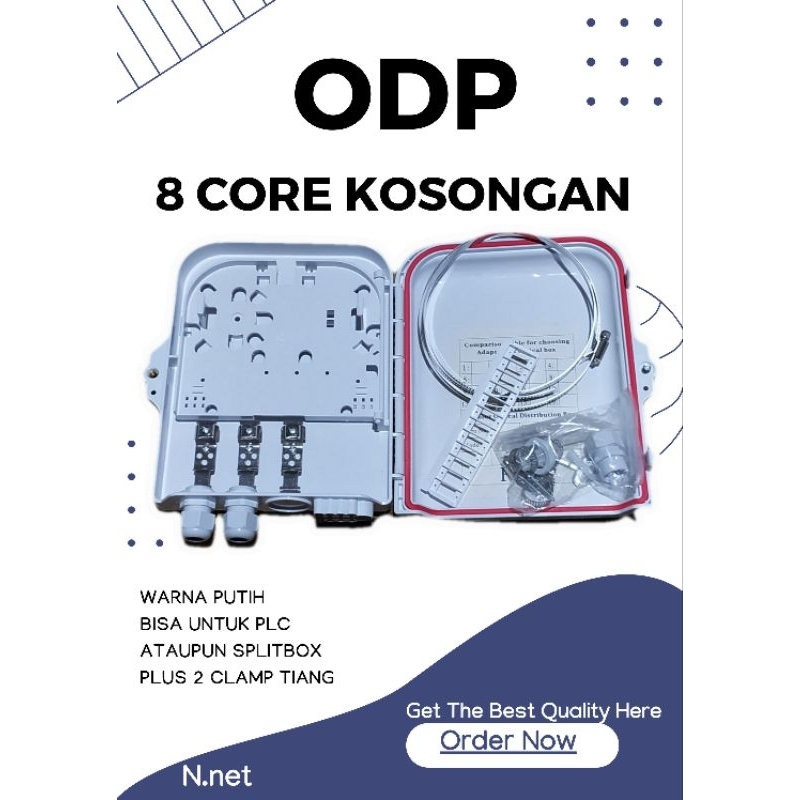 Jual ODP 8 core kosongan baru mini odp 8 core tiang box odp jolink ...
