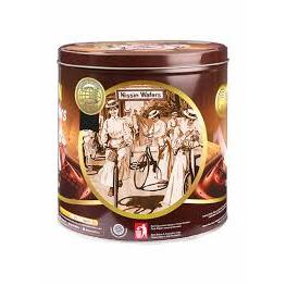 Jual NISSIN WAFER SEPEDA CHOCOLATE KALENG BULAT 570 GRAM Wafer - Rasa ...